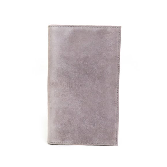 Hermes | Accessories | Hermes Notebook Cover Suedeleather Graydark Blue ...